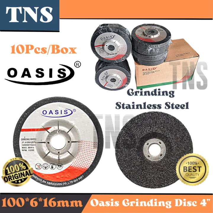 Oasis Grinding Disc 4" Heavy Duty Wheel For Metal Stainless 10Pcs/Box ...