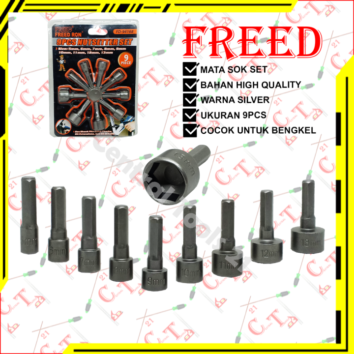 Central Tools 21 - Mata Sok Roofing Set 9 Pcs Freed Mata Shock Pembuka ...