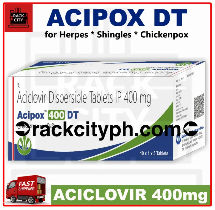 🟥RackCityPH.com🟥 RACK CITY PH ANTIVIRAL - ACIPOX DT 400mg x 5 tablets ...