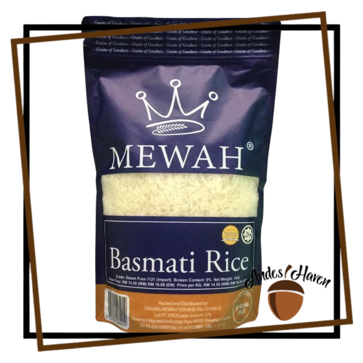 【Mewah】Basmati Rice - 1kg | Lazada