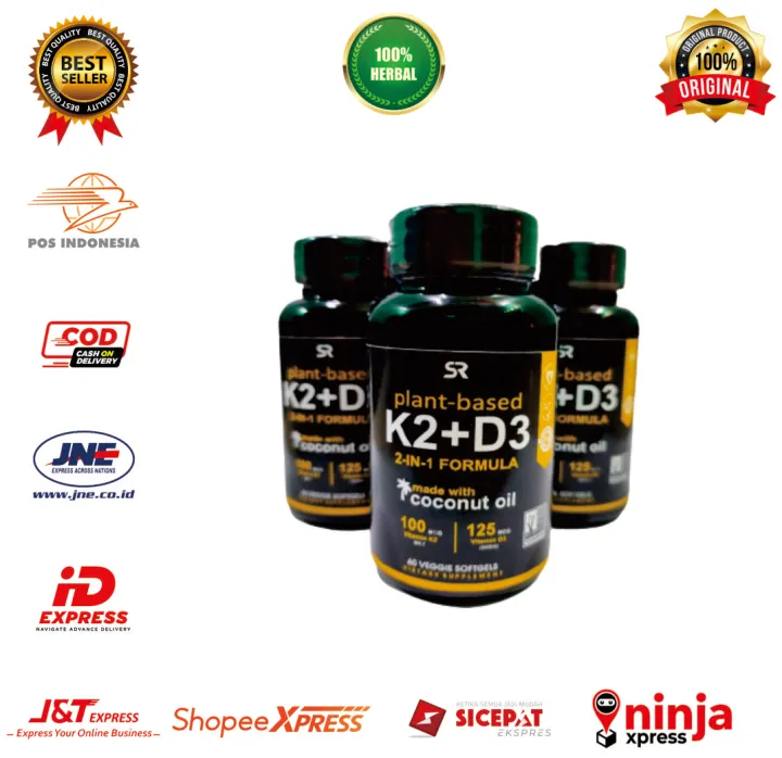 vitamin d3 k2 plant based 2 in 1 formula Original from USA | Lazada Indonesia