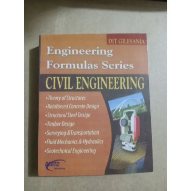 ENGINEERING FORMULAS SERIES CIVIL ENGINEERING BY DIT GILLESANIA | Lazada PH