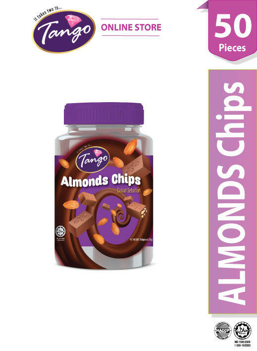 TANGO Chunkies Almond Chip (50'S) Chocolate | Lazada