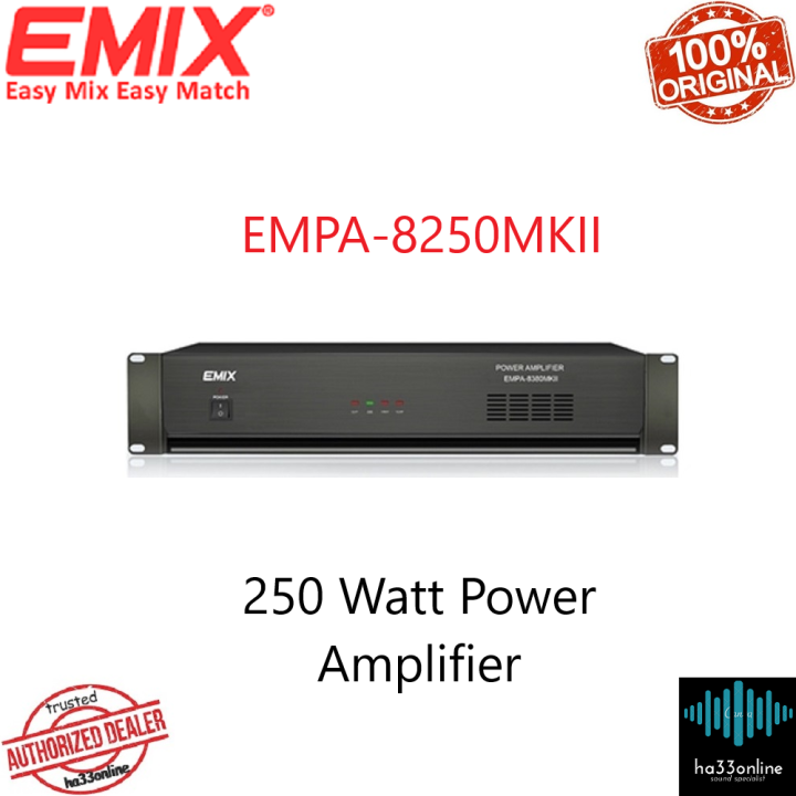 EMIX EMPA8250MKII 250W 100V LINE POWER AMPLIFIER WITH DC 24V | Lazada