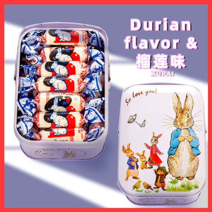 [Sale Price] XUPAI [Durian flavor & 榴莲味] White Rabbit 116g Canned ...