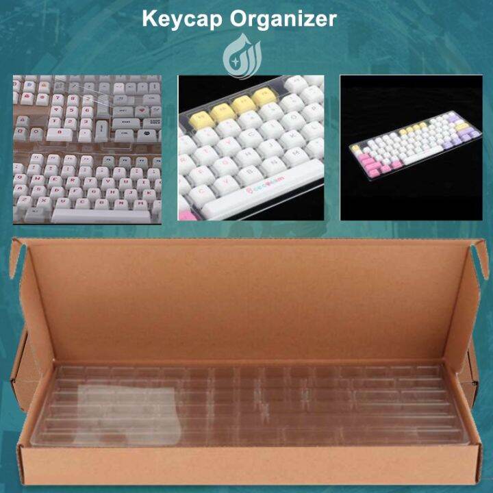 Amerteer 2 Layers Keycap Storage Box Dustproof Compartment Keyboard Set ...