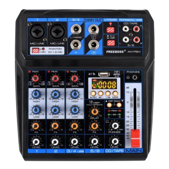 Sound Card Audio Mixer Sound Board Console Desk System Interface 6 ...