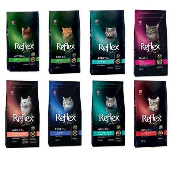 Reflex Plus / Adult / Kitten Dry Cat Food (1.5kg) Lamb / Salmon ...