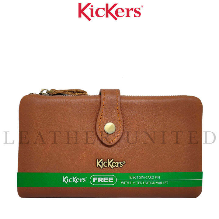 𝐊𝐈𝐂𝐊𝐄𝐑𝐒 𝐋𝐀𝐃𝐈𝐄𝐒 𝐂𝐎𝐋𝐋𝐄𝐂𝐓𝐈𝐎𝐍 Genuine Top Grain Soft Leather Bifold Long ...