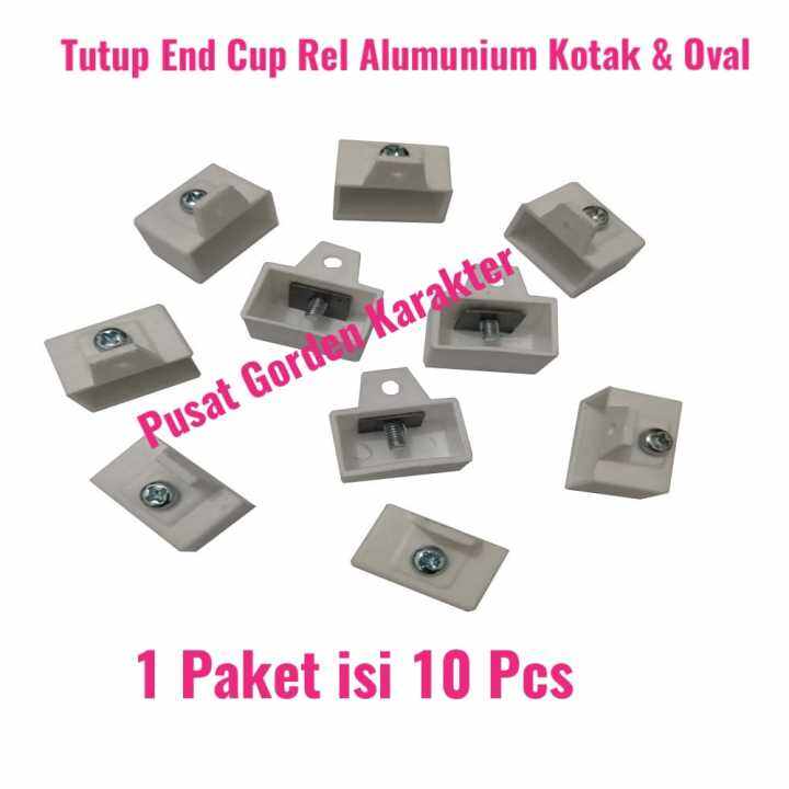 Tutup Besi Alumunium Kotak Cup Plastik Putih Baut SEPAKET ISI 10 Pcs ...