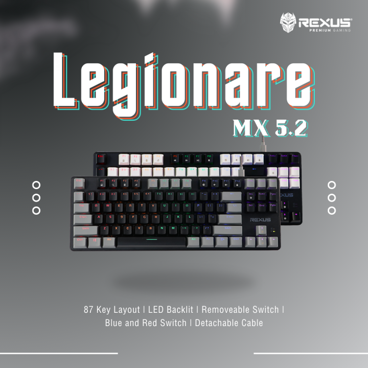 Keyboard Gaming Rexus Legionare MX5.2 TKL Mechanical Original | Lazada ...