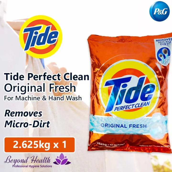 Tide Perfect Clean Original Fresh [2.625kg] for Machine and Hand Wash ...