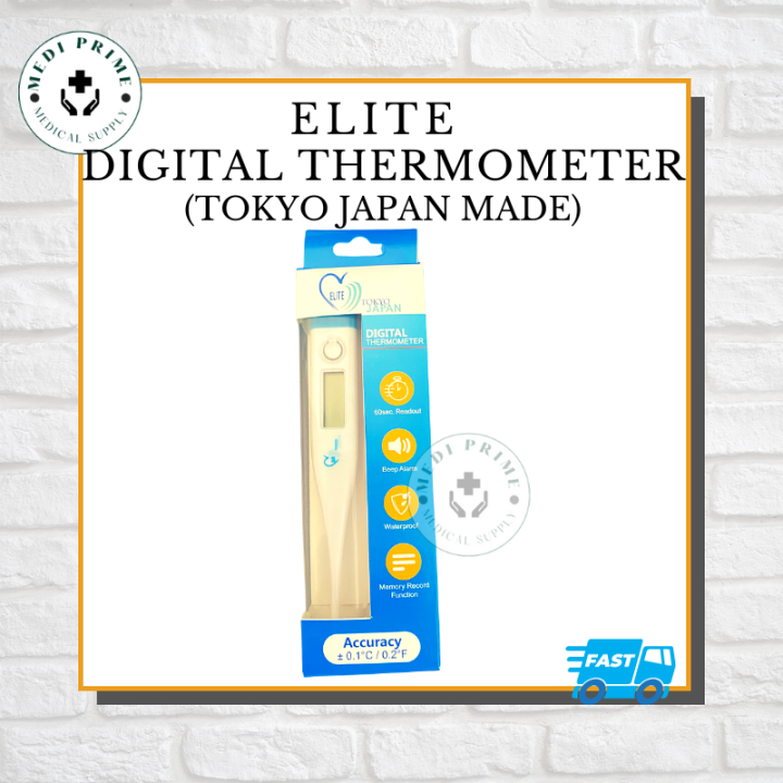 DIGITAL THERMOMETER ELITE Tokyo Japan for ORAL, RECTAL, UNDERARM ...