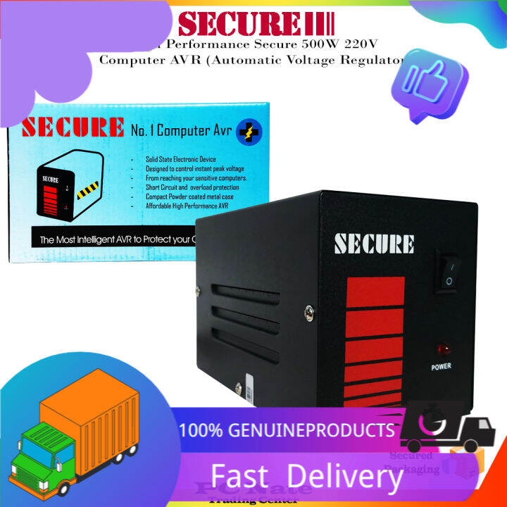 Secure AVR 500 Watts 3x220V Output (Original Secure) | Lazada PH
