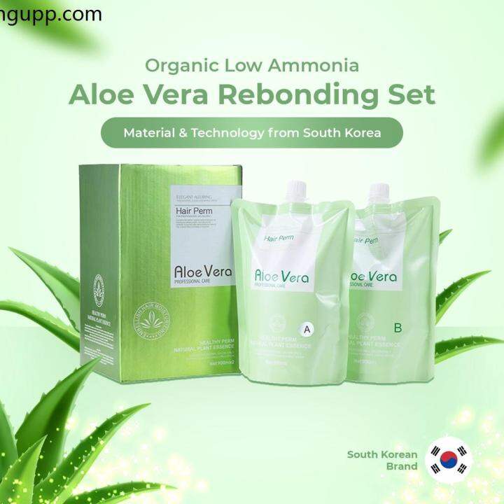 Organic Hair Rebonding Set Low Ammonia Aloe Vera Hair Rebonding Set ...