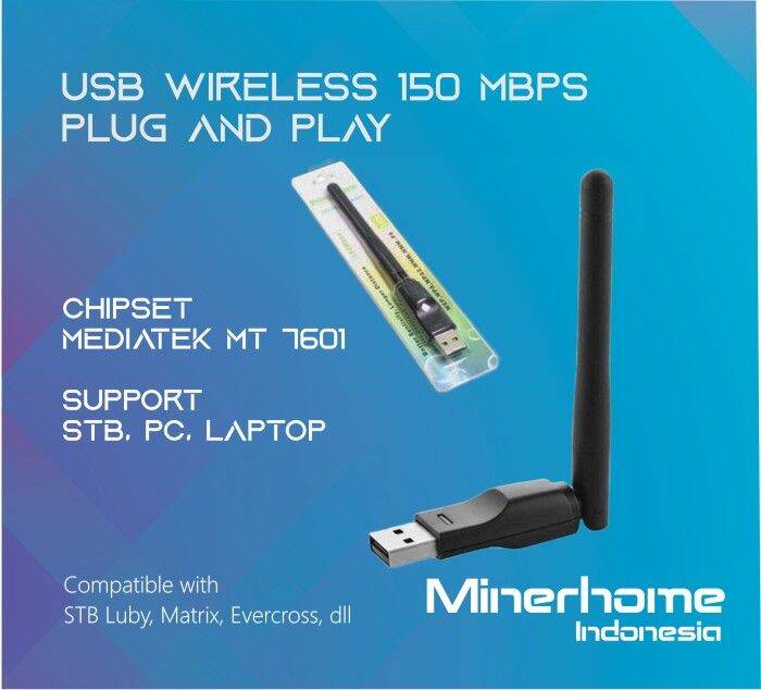 USB Wifi MT7601 STB PC Laptop 150 Mbps Receiver Adapter Wireless ...