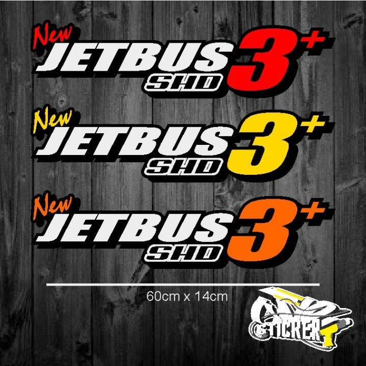 jet bus 3 shd shadow cutting sticker | Lazada Indonesia