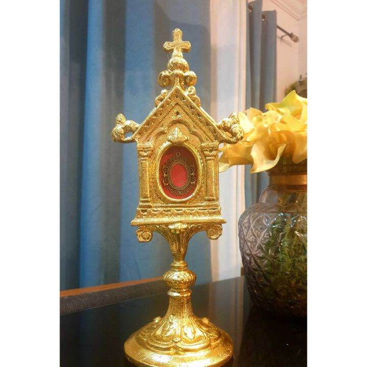 Reliquary Relic Case Fiber Stone Sacred Vessel Host Container | Lazada PH