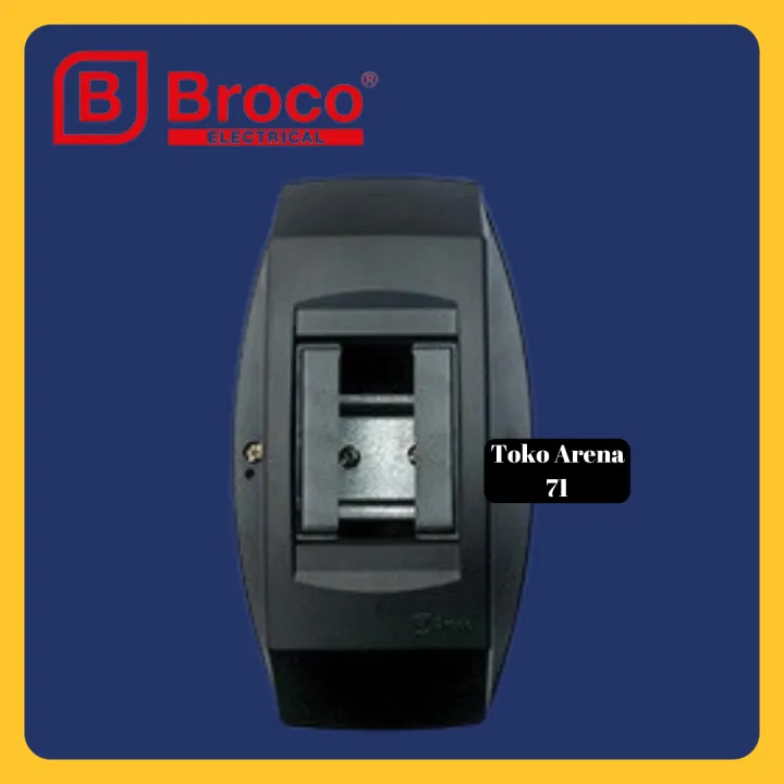 BROCO OB BOX MCB 2 GROUP HITAM TEMPEL 17102 OB OUTBOW KOTAK 2 GRUP ...