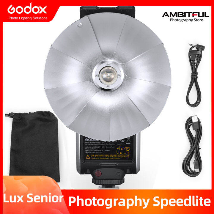 Godox GN14 Lux Senior Retro Camera Flash Light 7 Levels Speedlite ...