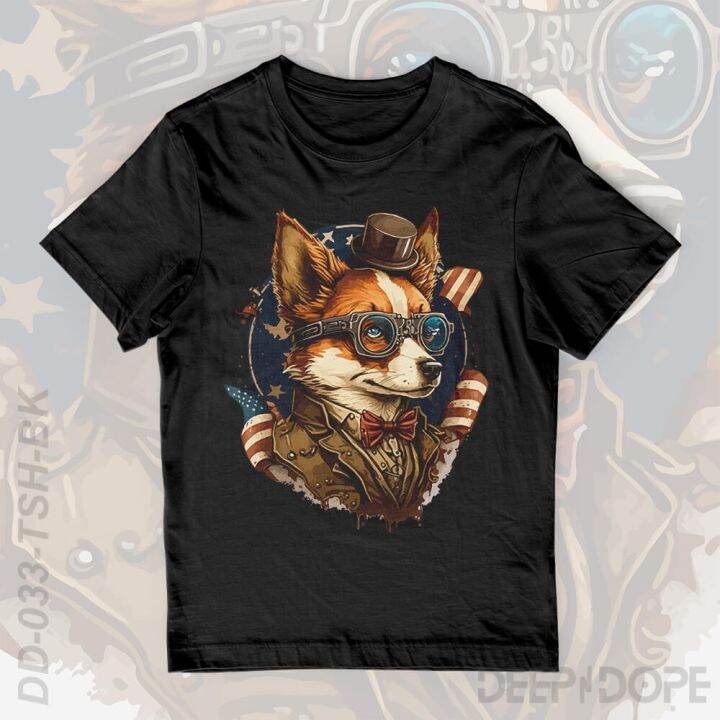 Deep N Dope เสื้อยืดลายสุนัข เสื้อวัยรุ่น วินเทจ คอกลม ผ้า Cotton100% รุ่น DD-033 | Lazada.co.th