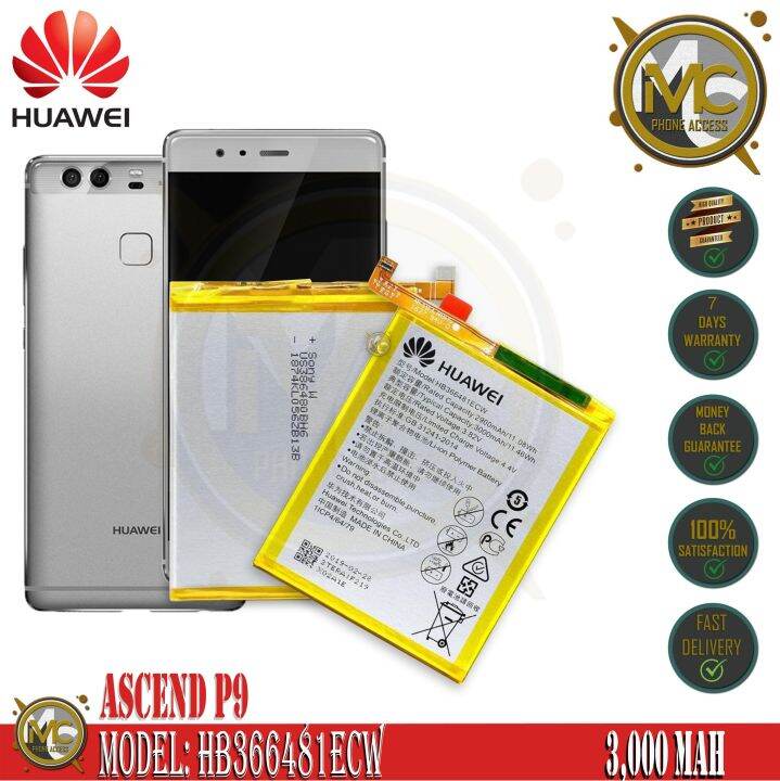 Battery for Huawei P9, Model HB366481ECW Original High Quality | Lazada PH