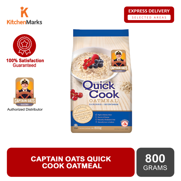 Captain Oats Quick Cook Oatmeal 800g - Express Delivery | Lazada PH