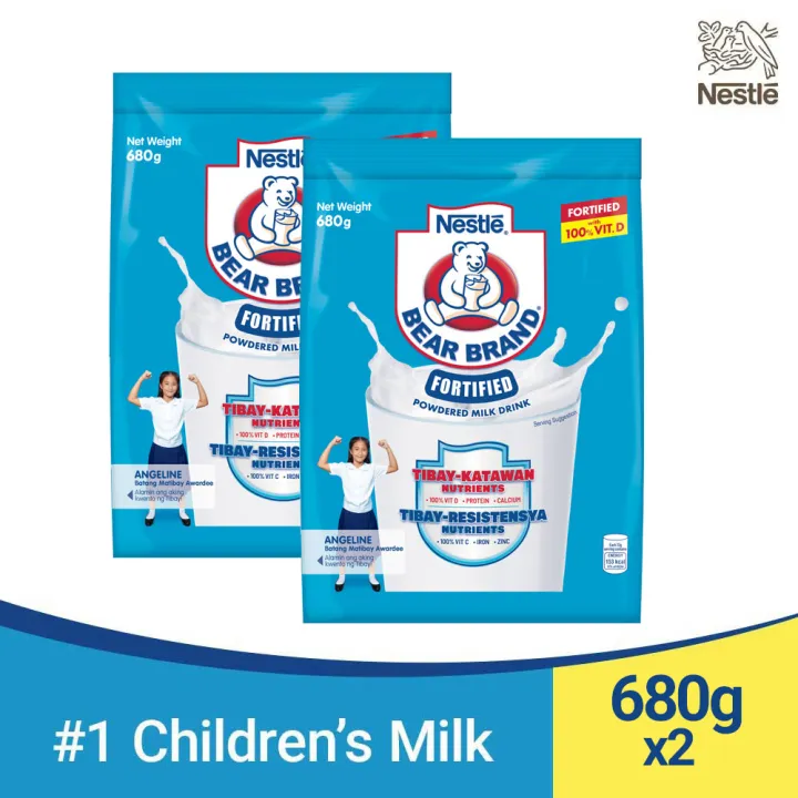 BEAR BRAND Fortified Powdered Milk Drink 680g - Pack of 2 | Lazada PH