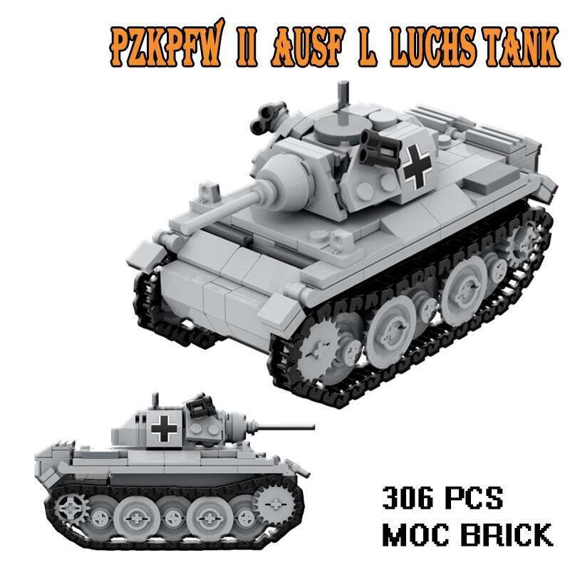 NEW LEGO WW2 German Military Battle Tank Model Building Blocks ...