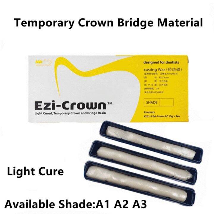 1Box Dental Temporary Crown Bridge Material Ezi-Crown Light Cure ...