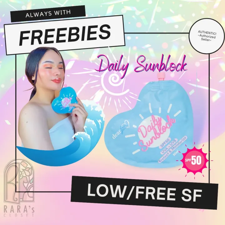 Factory direct sales Dear Face Daily Sunblock SPF50 50grams | with ...