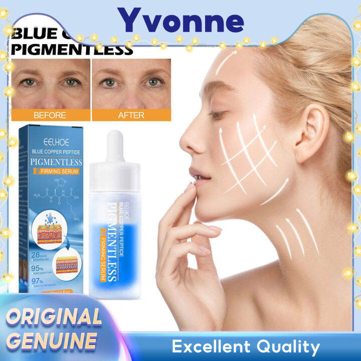 EELHOE Blue Copper Peptide Firming Serum Anti Wrinkle Face Serum ...