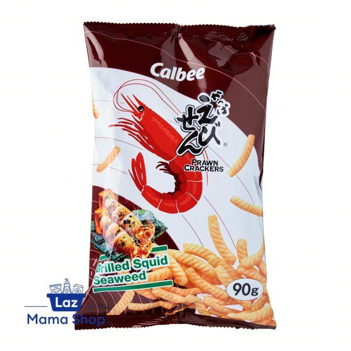 Calbee Grilled Squid Seaweed Prawn Crackers (Laz Mama Shop) | Lazada ...