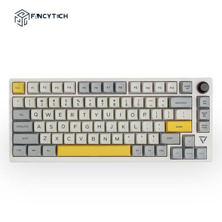 FancyTech Fancy081 75 Gasket mounted คีย์บอร์ด Keyboard Hot-swappable RGB 3 mode ไร้สายบลูทูธและ ...