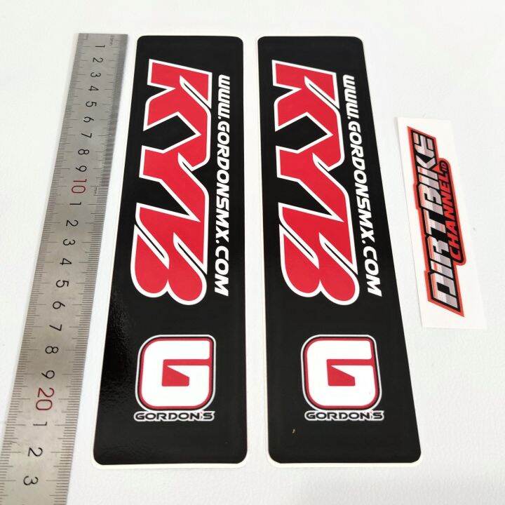 STIKER STICKER ORIGINAL KYB GORDON SHOCK DEPAN TELE TELESKOPIK USD ...