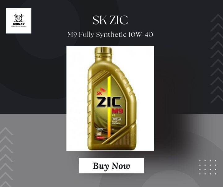 SK ZIC M9 4T 10W-40 Fully Synthetic [1 Liter] | Lazada PH