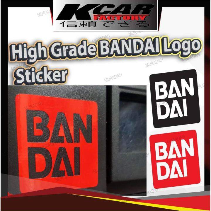 [Ready Stock]High Grade BANDAI Logo Vinyl Decal (Die-Cut) Stickers ...