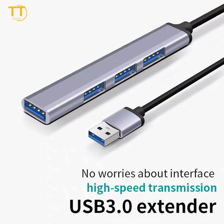 Tri-Town USB/Type-C/2in1 To 4 Usb Hub Expander Ultra-Thin Mini Portable ...