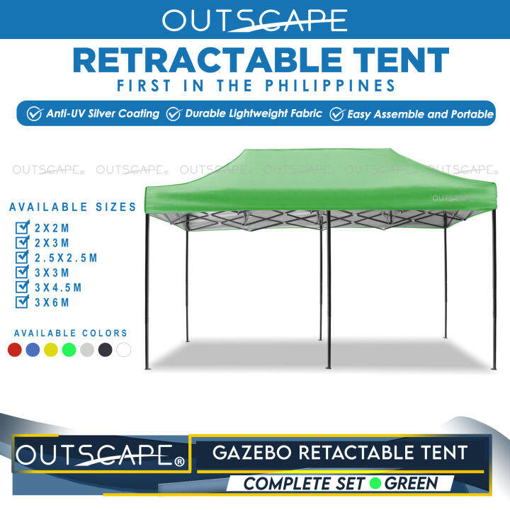OUTSCAPE Retractable Gazebo Tent 3X6 Meter Superior Quality Compared NO ...