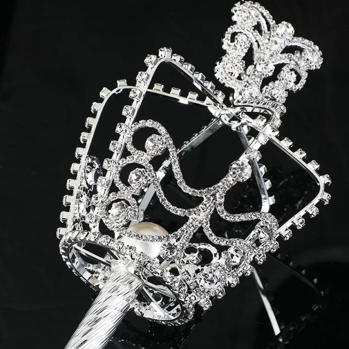 Loviver King Queen Scepter Wand Crystal Pageant Wedding Party Costumes ...
