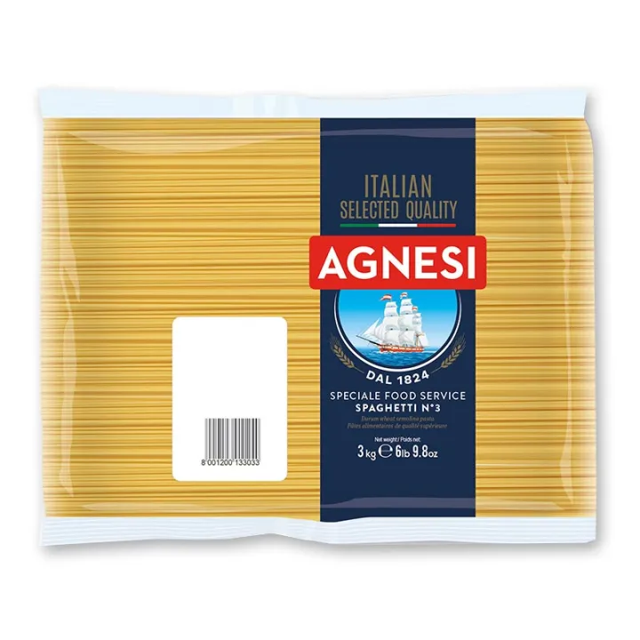 AGNESI Spaghetti #3 3 kg สินค้าแท้ 100 % ส่งไว ส่งจริง | Lazada.co.th