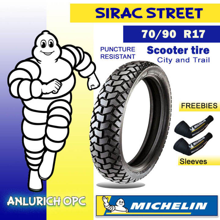 THE NEW Michelin SIRAC STREET 70/90 R17 TL Road and Trail Tire | Lazada PH