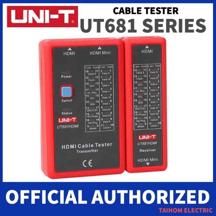 UNI-T Digital Network Cable Tester RJ45/RJ11/BNC/HDMI LAN Auto Ethernet ...
