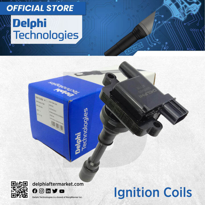 Delphi Ignition Coil for Mitsubishi Lancer 1.6 4G18 2002-2007 GN10450 | Lazada PH