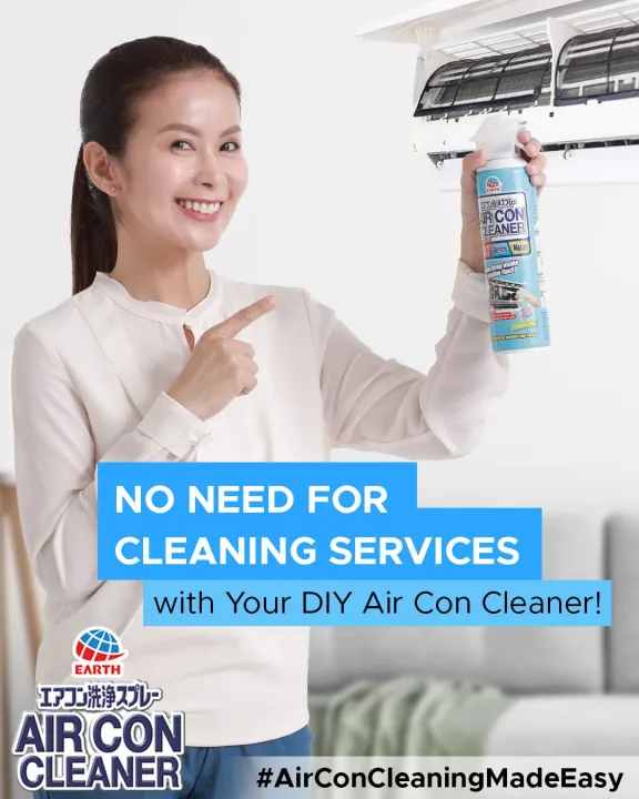 Earth Air Con Spray Cleaner 420ml 空调喷雾清洁剂 Japan No 1 ( Non Fragrance ...