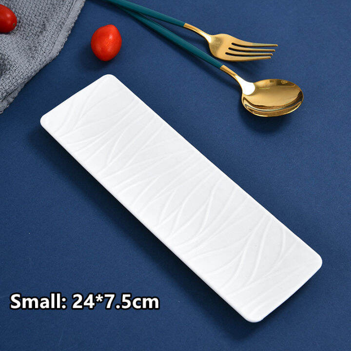 [COD]Rectangular Japanese Sushi Plate Dish Plate Creative Plastic ...