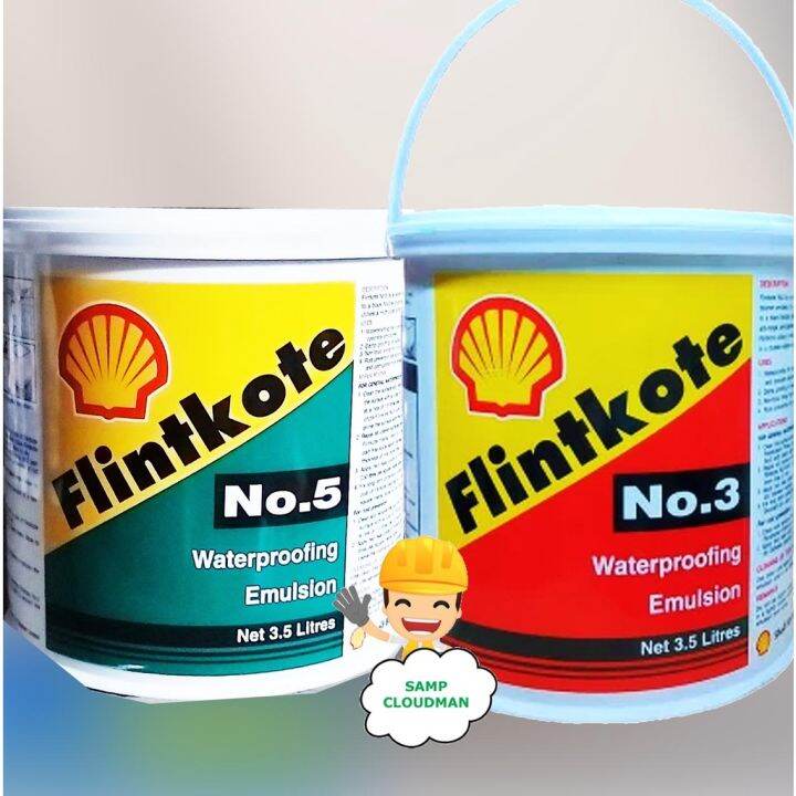 ♔Shell Flintkote Type 5 or 3 Waterproofing Emulsion Gallon Size Bitumen ...