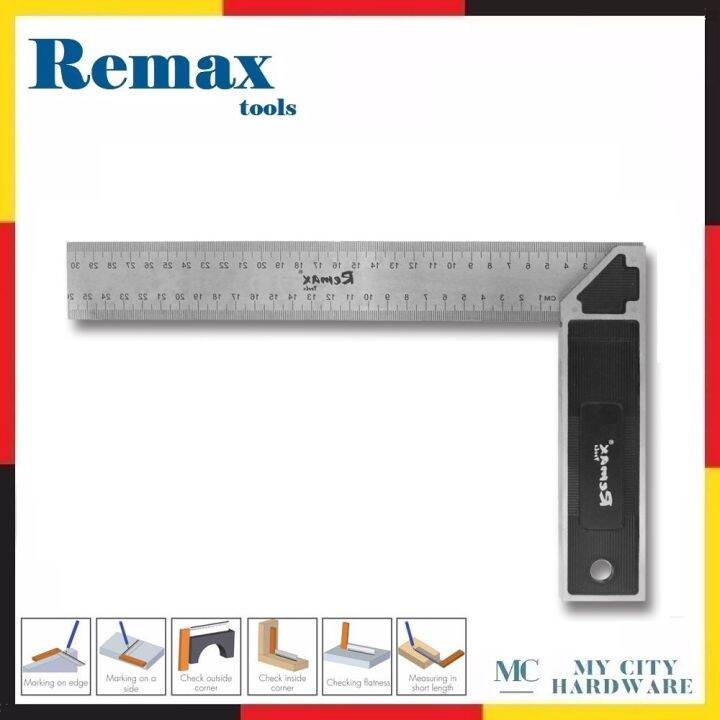 REMAX 12'' / 300mm Stainless Steel Try Square | Lazada