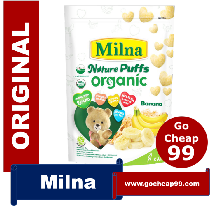 Milna Nature Puff Organic (Banana) 15gm | Lazada