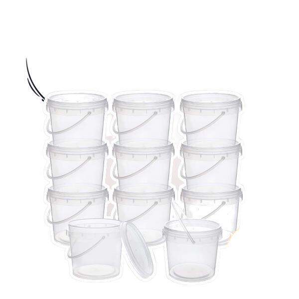 【COD4】 [WHOLESALE] 1 Liter Bucket with Seal Clear Storage Plastic ...
